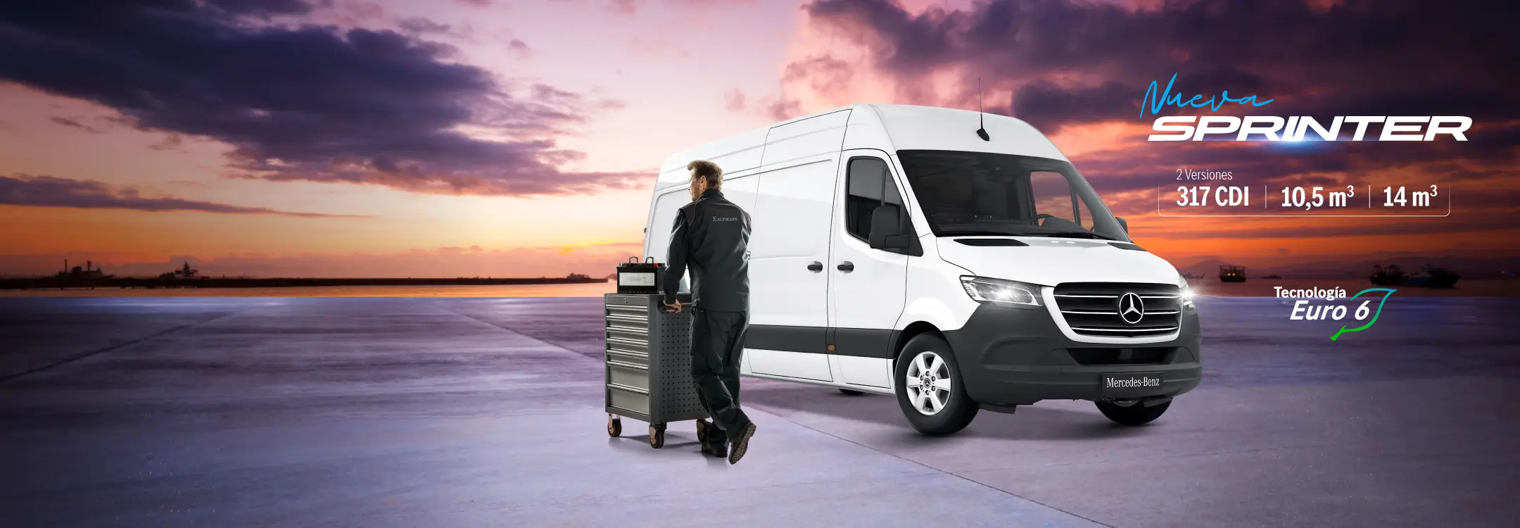 Van Sprinter Carga Mercedes-Benz | Asistente de frenado activo